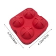 PUSPU Home Decor Silicone 4-Cavity Golf Ball Ice Cubes Molds Whiskey ...