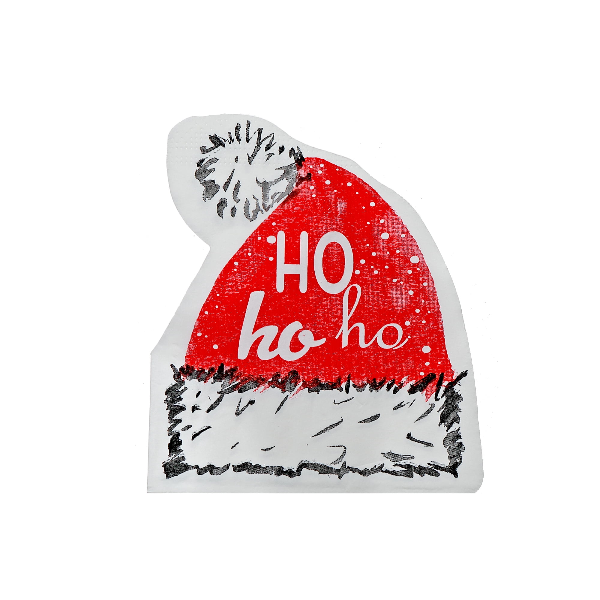 Click here for Ih Casadécor 12 Pack 3 Ply Shaped Napkin (Santa Ha... prices