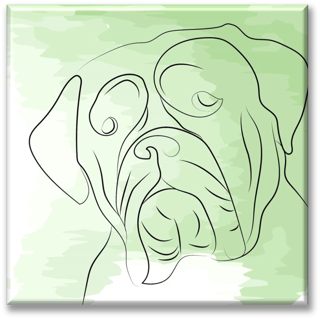 Cuadro Canva Listo Para Colgar Pixtreats Tipo Galería Perrito Arrugado ...