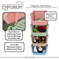 Creekview Home Emporium Plastic Stackable Storage Bin 28in Tall 4pc