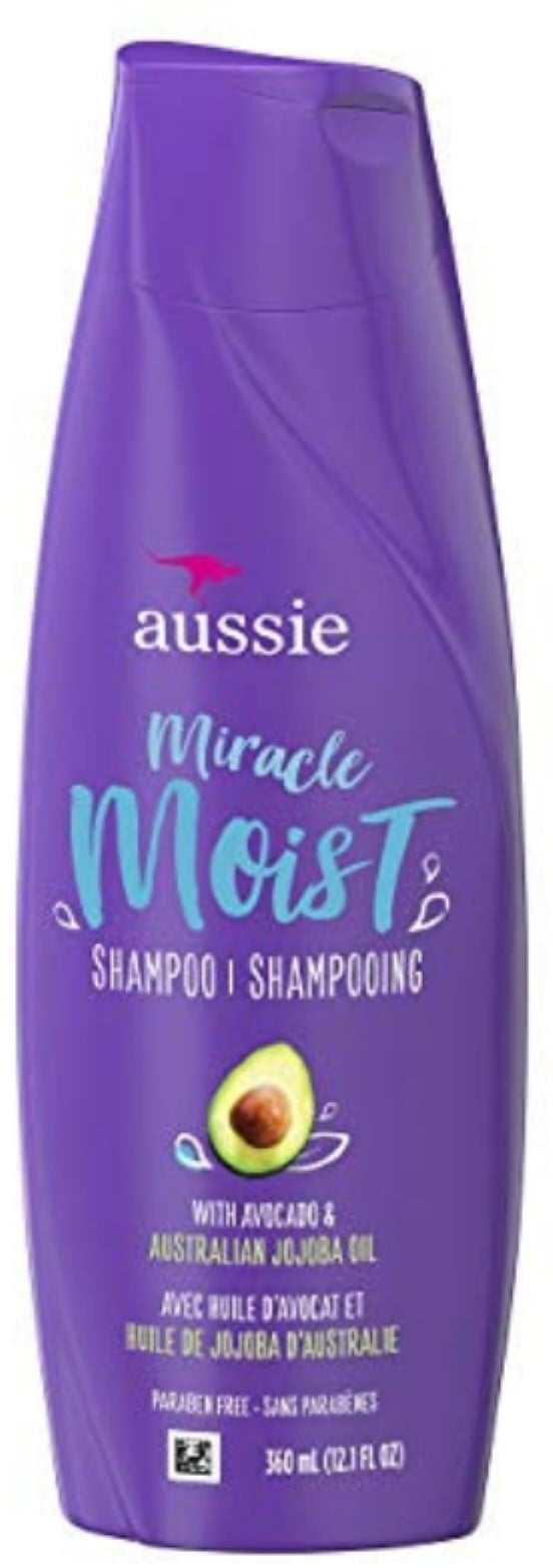 Aussie Miracle Moist Shampoo 12.1 oz (Pack of 2) - Walmart.com