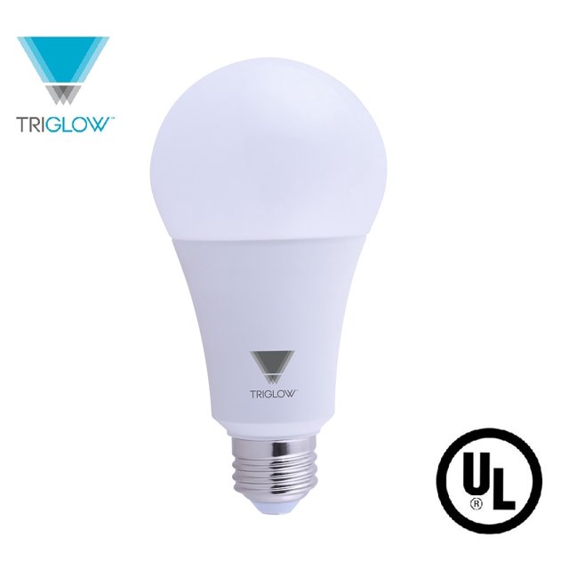 TriGlow 22 Watt (150/200 Watt Equivalent) LED A21 Bulb, DIMMABLE 3000K ...