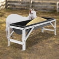 SENDERPICK Livestock Feed Trough Long Large Capacity Feeder Feed Trough ...