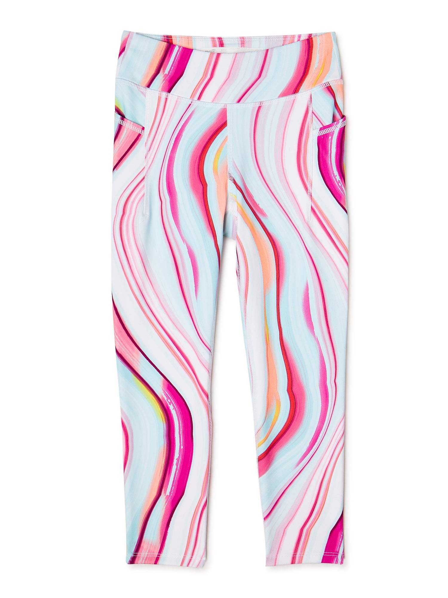 Avia Girls Printed Leggings with Pockets, Sizes 4-18 & Plus - Walmart.com