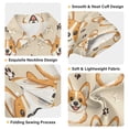 BZSMCE Short-Sleeve Button-Down Shirt Summer Cute Dog Bone Footprint ...