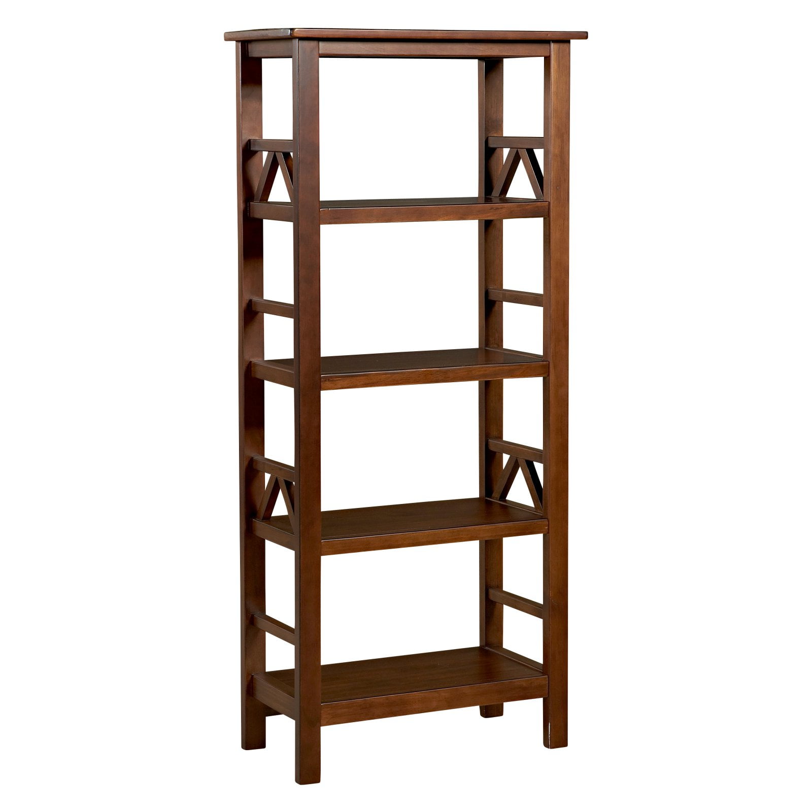 Linon Titian 4-Shelf Bookcase, 54 inches High, Multiple Colors ...