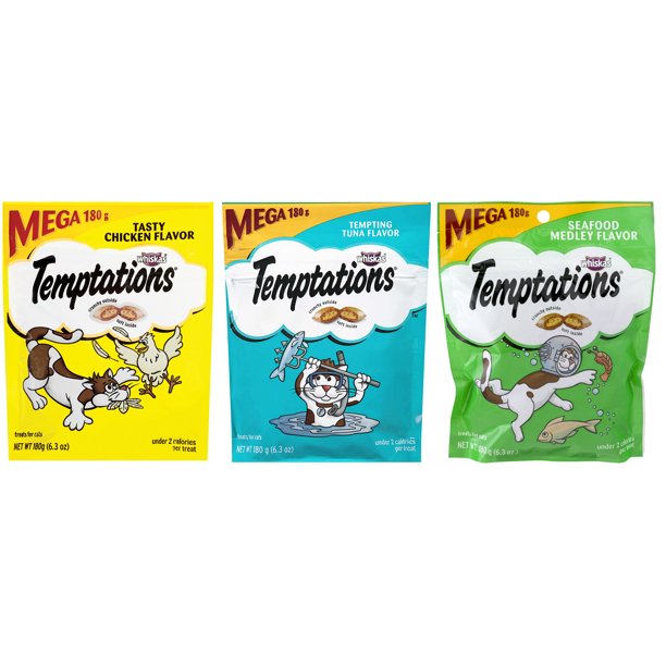 Temptations 6.3 oz Classic Variety Pack: Tasty Chicken + Tempting Tuna ...