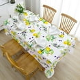Lemon Tablecloth, Yellow Lemons Table Cloth for Spring Summer ...