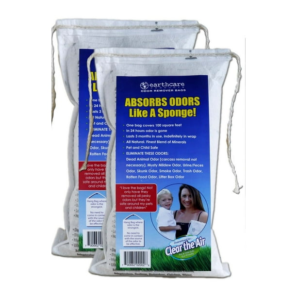 Earth care Odor Removing Bag Stinky Smells Pet Odor etc (2 Pack ...