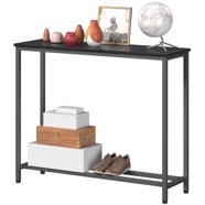 HomGarden Modern Slim Console Table, 2-Shelves Wooden Entryway Storage ...