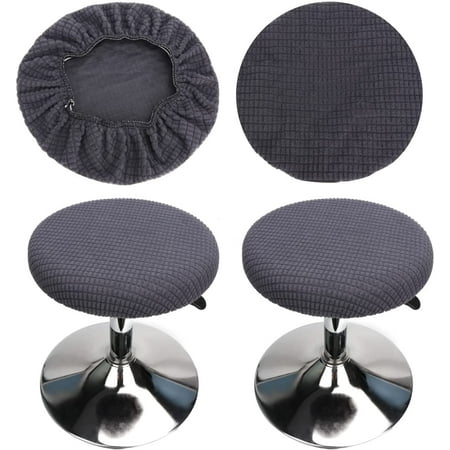 SICED Round Stool Cover, 2 Pieces Round Bar Stool Cover Elastic Round ...