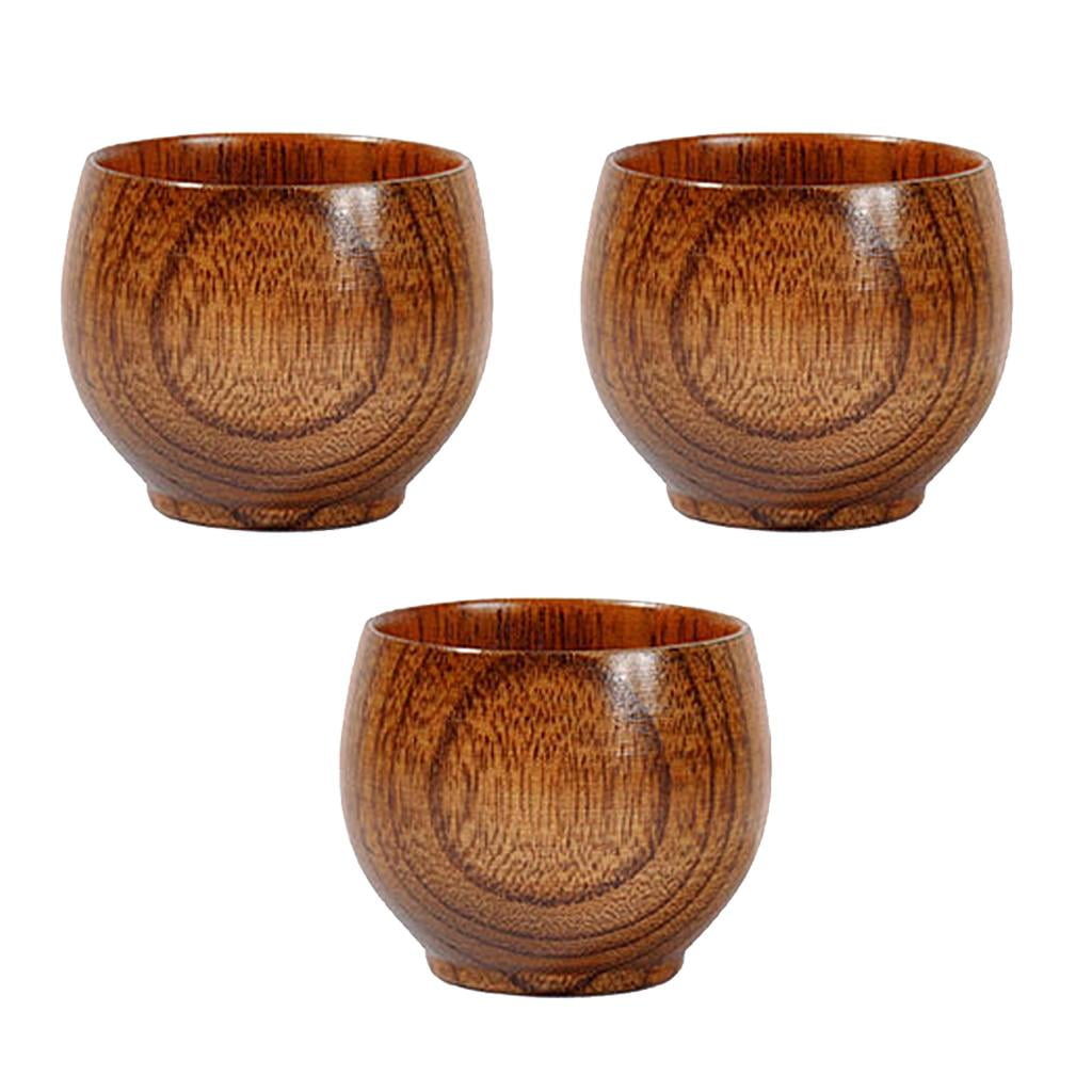 Wooden Tea Cups Wood Tea Cup 3 Pack,Wooden Teacups Coffee for drinking ...