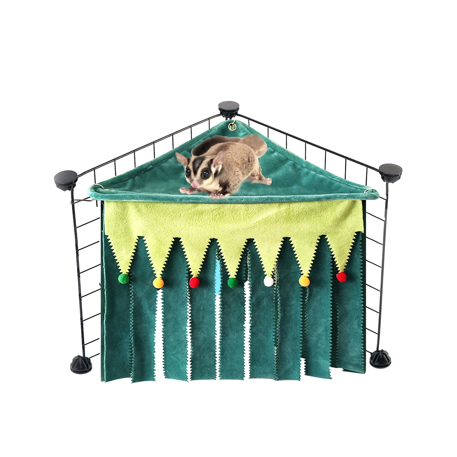 Hamster Hammock Three-side Tassel - Guinea Pig Hideout Small Animal ...