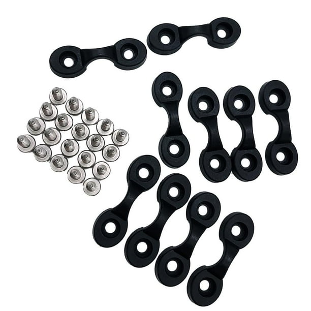 10 piezas Pad Eye Nylon Lazos de cubierta Barco Kayak Ancla de shamjiam ...