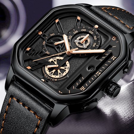 Mans Watch Waterproof Sports Quartz-Water Resistant 30M with Stainless ...