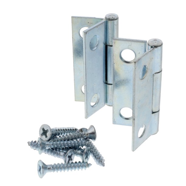 Bulldog Hardware 1 in. Utility Hinge, Zinc Plated, 2 Pack - Walmart.com ...