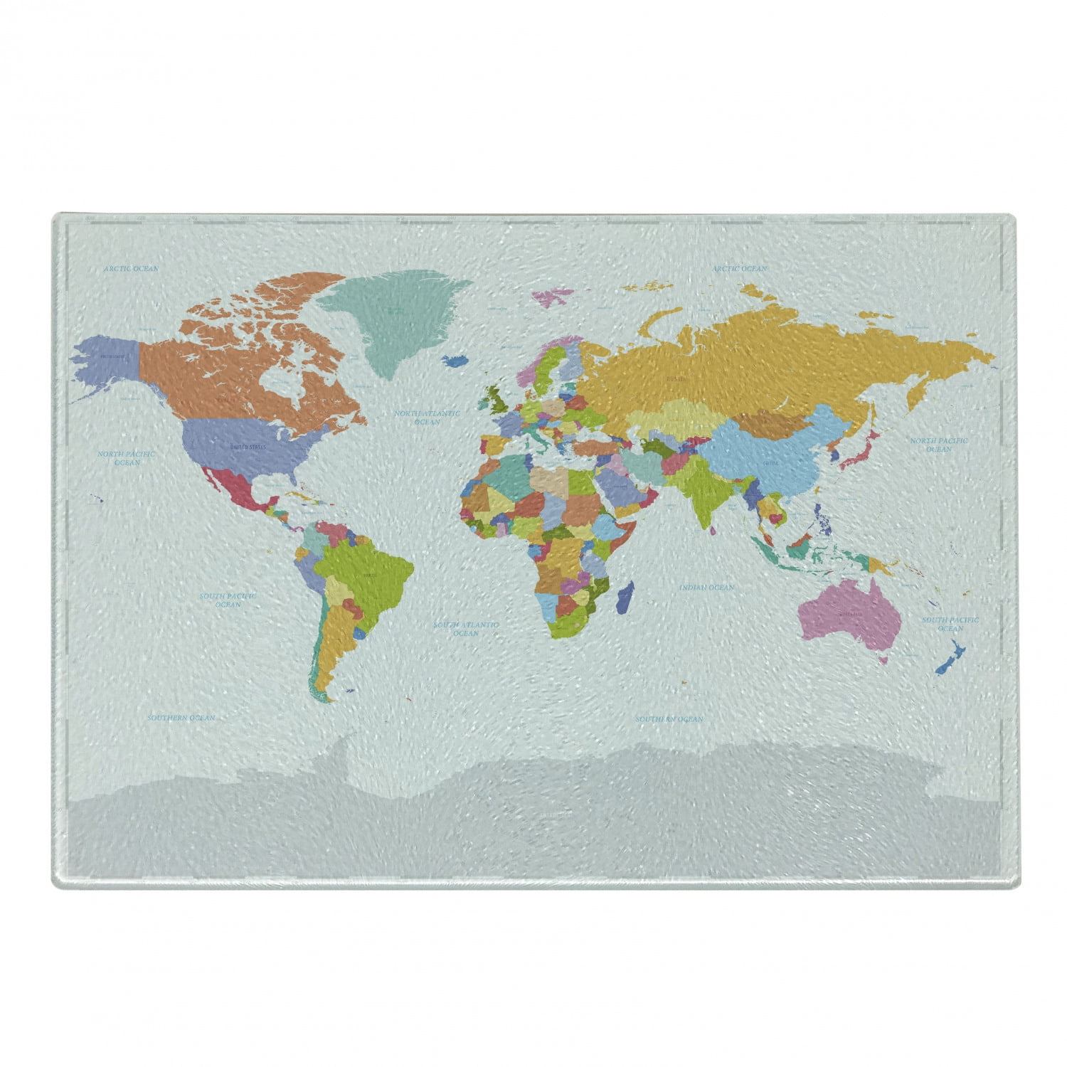 Map Cutting Board, Highly Detailed Political Map of the World Global ...
