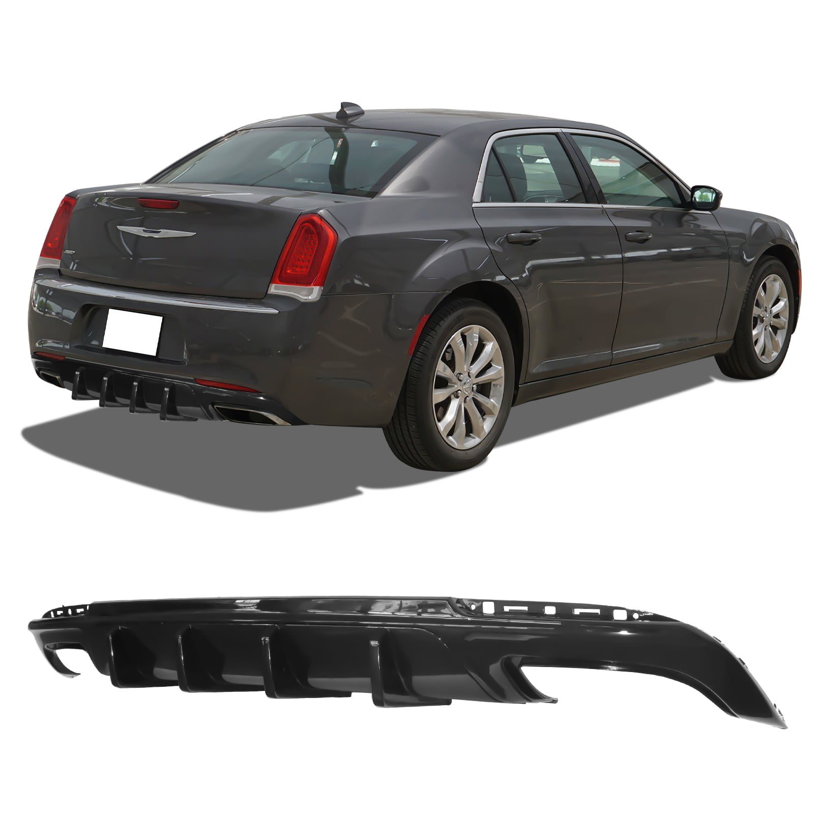 Ikon Motorsports Rear Diffuser Compatible with 15-23 Chrysler 300 IKON ... Ikon Motorsports Rear Diffuser Compatible with 15-23 Chrysler 300 IKON ...