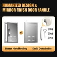 BBQ Access Single Doors 20Wx27H Flush Mount Stainless Steel Outdoor ...