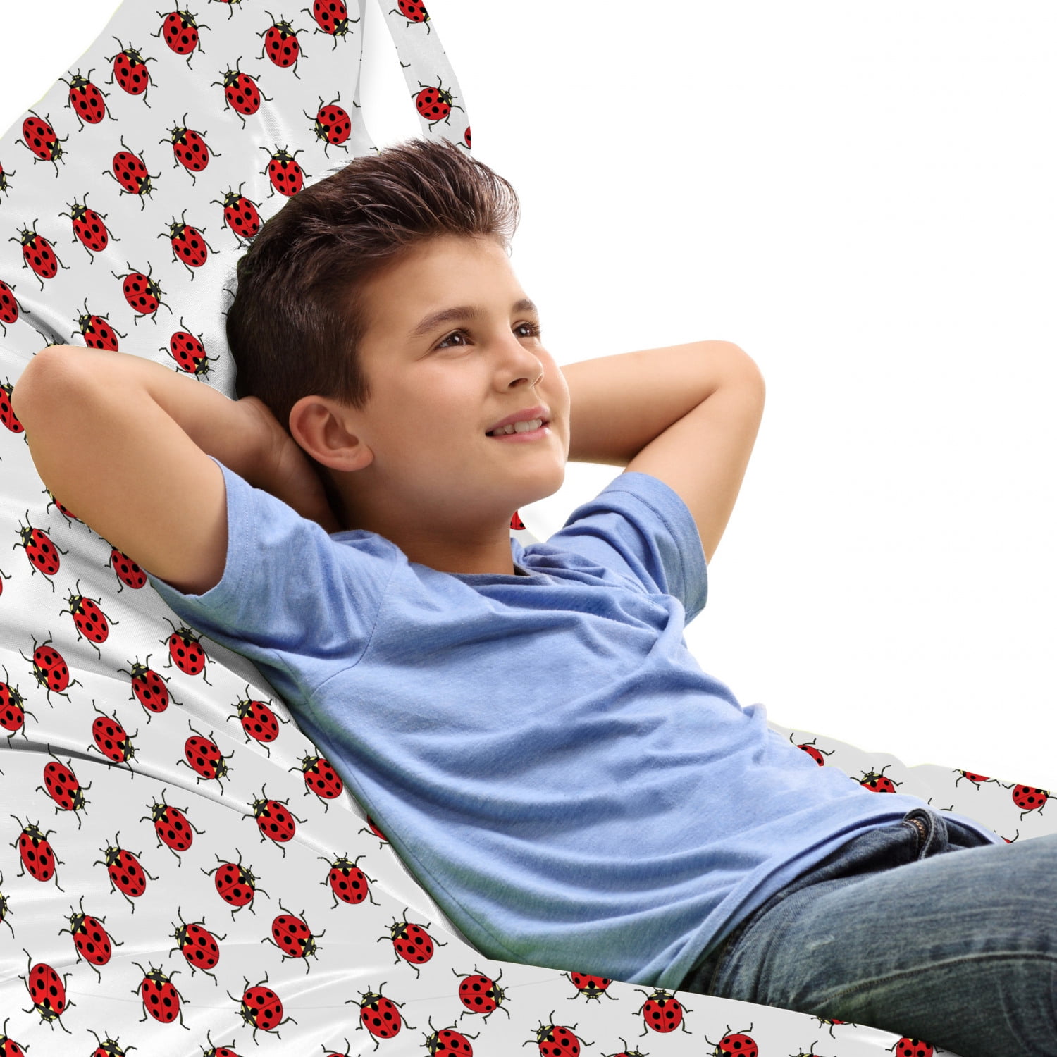 Ladybugs Lounger Chair Bag, Ladybugs Pattern Bunch of Bugs Infinite ...