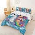 Aikeke Dreamy Unicorn Full Size Comforter Sets 3-Piece, Cartoon Ocean ...