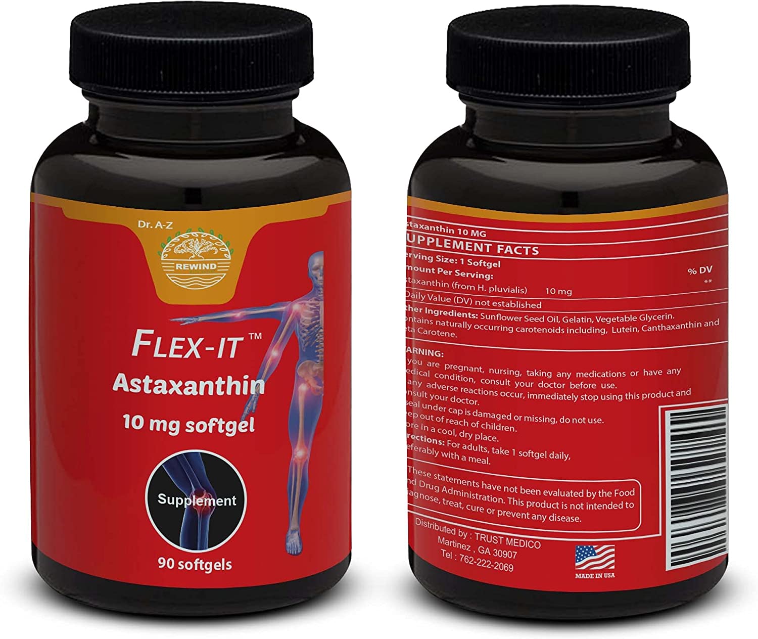 Astaxanthin Flexit Proactive Triple Strength High Potency , Joint ...