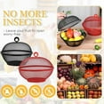 Fruit Fly Proof Fruit Bowl, Mesh Fruit Basket with Lid, Fruit Storage ...