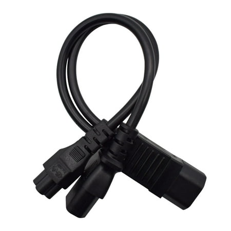 IEC320 C14 to C13+ Y Splitter Power Single C14 Male to C13+ Female ...