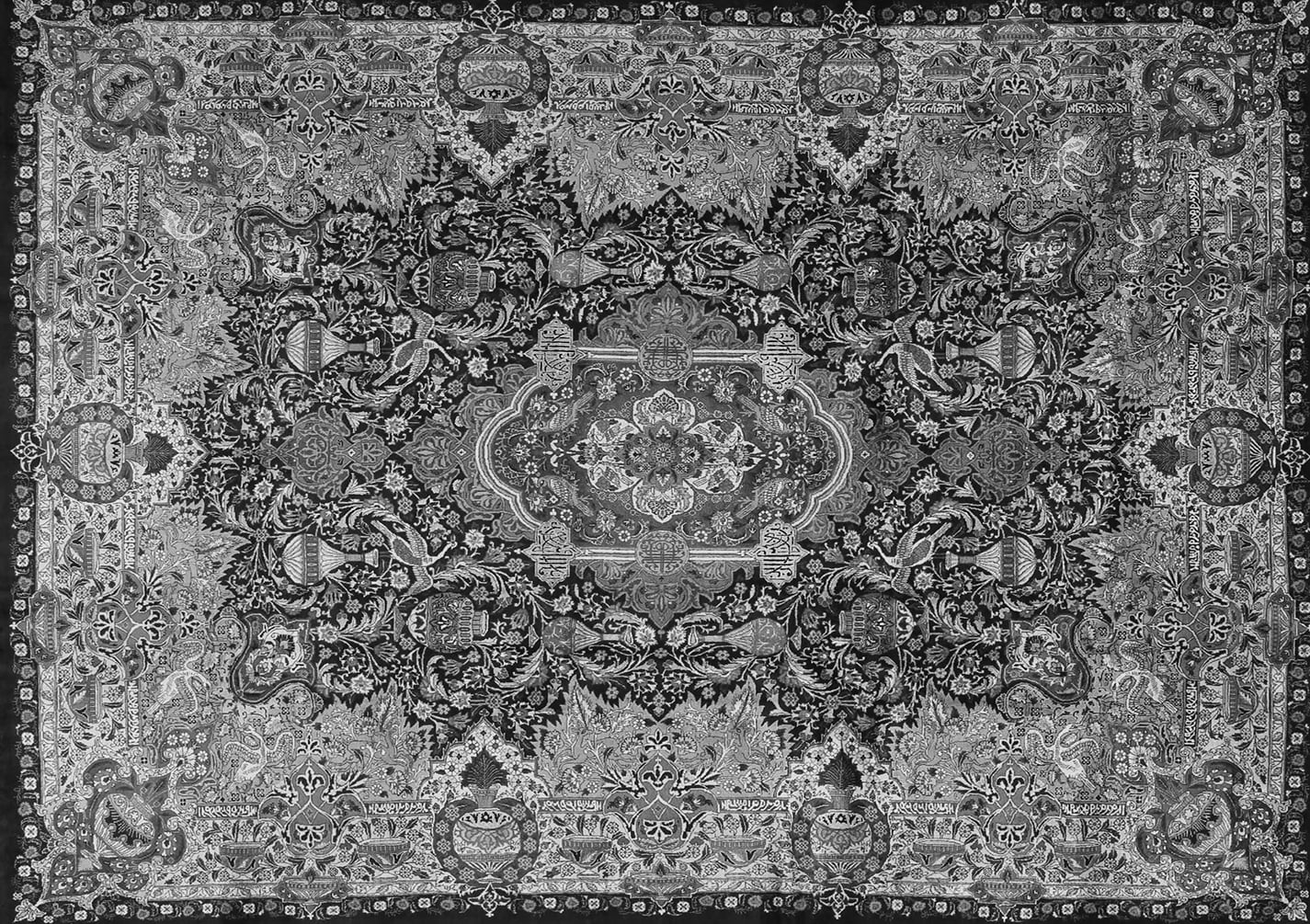 Ahgly Company Machine Washable Indoor Rectangle Persian Gray ...