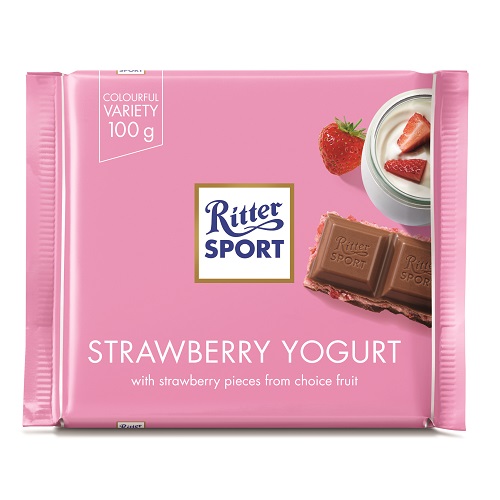 Ritter Sport Strawberry Yogurt Chocolate Bar Candy Original German ...