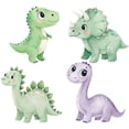 4 Dinosaur Cardboard Cutout Standups Party Photo Booth Decoration ...