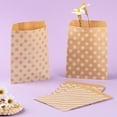 100Pcs 4 Patterns Kraft Paper Bags No Handles for Food Storage Bags ...