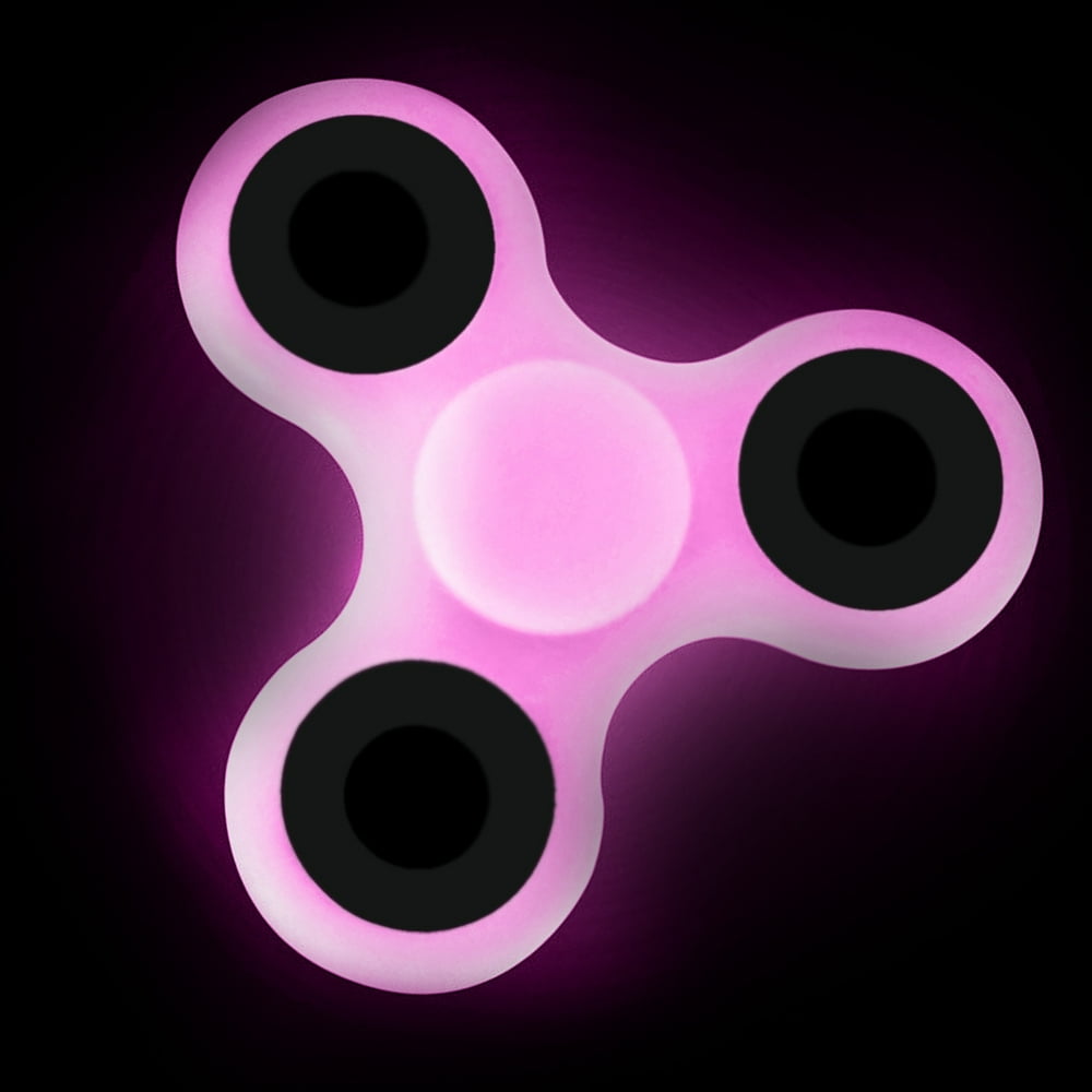 IN Spinner Pink Glow In The Dark Fidget Spinner - Walmart.com - Walmart.com