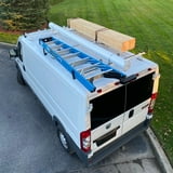 Vantech Heavy Duty 3 Bar Steel Ladder Roof Rack for Van, Fits RAM ...