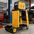 3-Tier Multi-Function Heavy Duty Welding Cart with Gas Bottle Storage ...