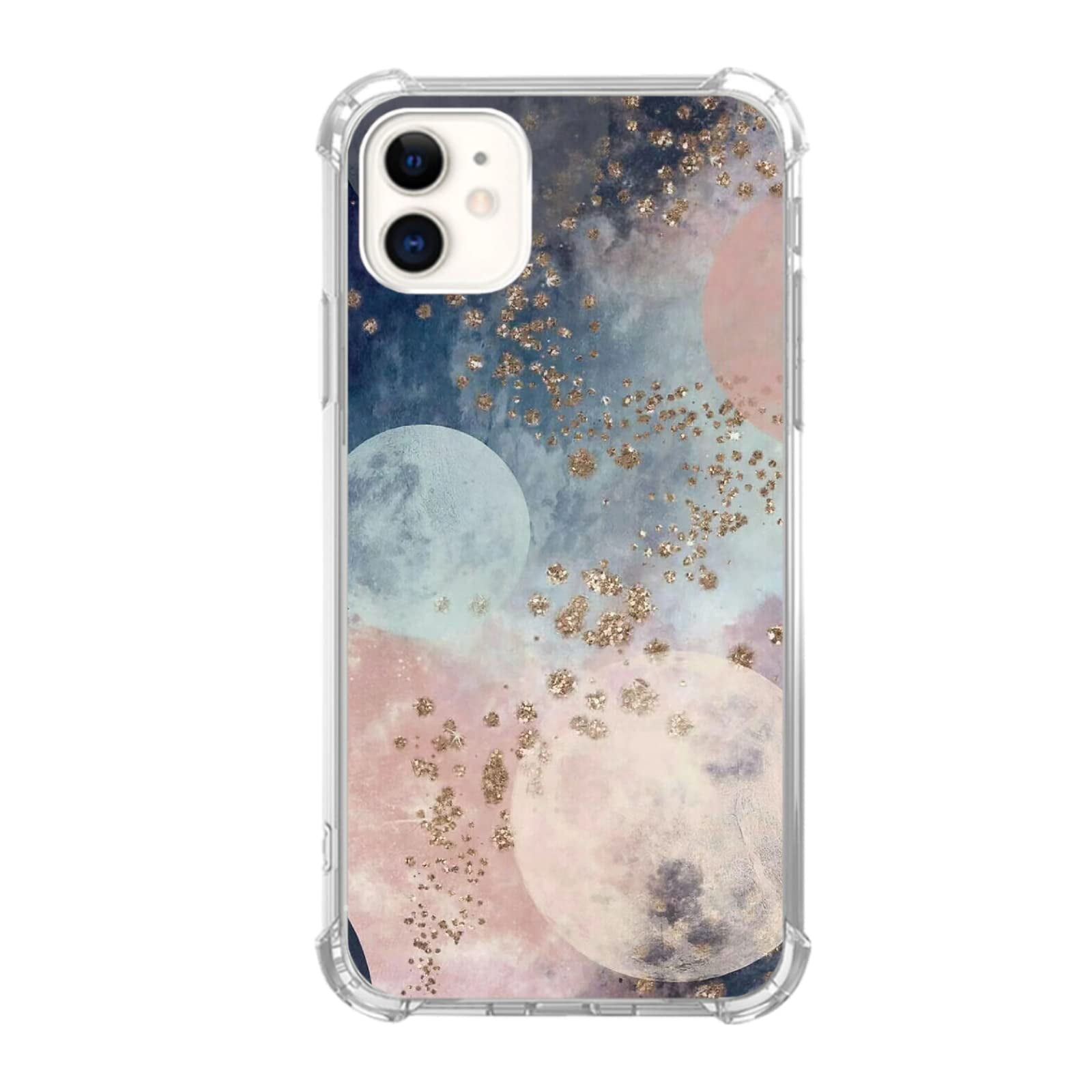 Blue Pink Moon Case Compatible with iPhone 11,Unique Art Design TPU ...