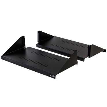 NavePoint Adjustable Rack Mount Server Shelf Shelves Rail Rails 1U ...