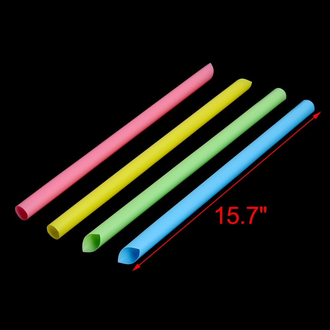 Milkshake Smoothie Slush Disposable Drinking Straws Assorted Colors