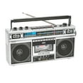 QFX Bluetooth Battery Cassette Player Portable AM/FM Radios, Silver ...