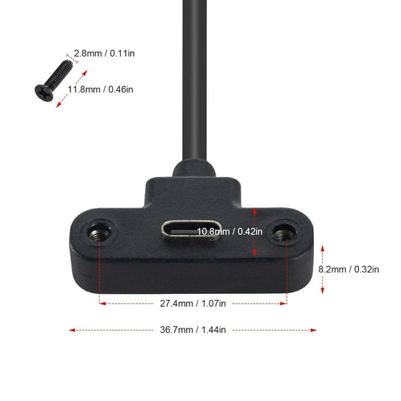 Usb C 90 Degree Cable 1ft