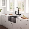 Black Wall Mount Kitchen Faucet, 2 Handle 8 Inch Center Wall Mounted ...