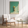 Affixzi Emerald Green Woman Reading Print-Green Wall Art, Library, Book ...