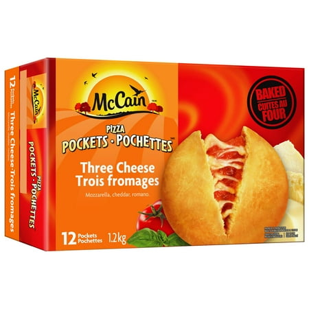 McCain® Three Cheese Pizza Pockets, 12 Pack, 1.2kg - Walmart.ca