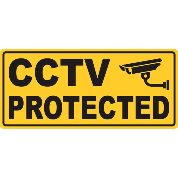 10in X 4.5in CCTV Protected Magnet Signs Vinyl Magnetic Door Sign ...