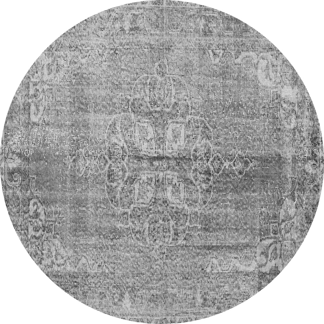 Ahgly Company Indoor Round Persian Gray Traditional Area Rugs, 7' Round ...