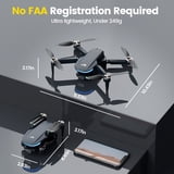 WEFONE WF40 GPS Drone with 4K UHD Camera, Foldable Quadcopter, Gimbal ...