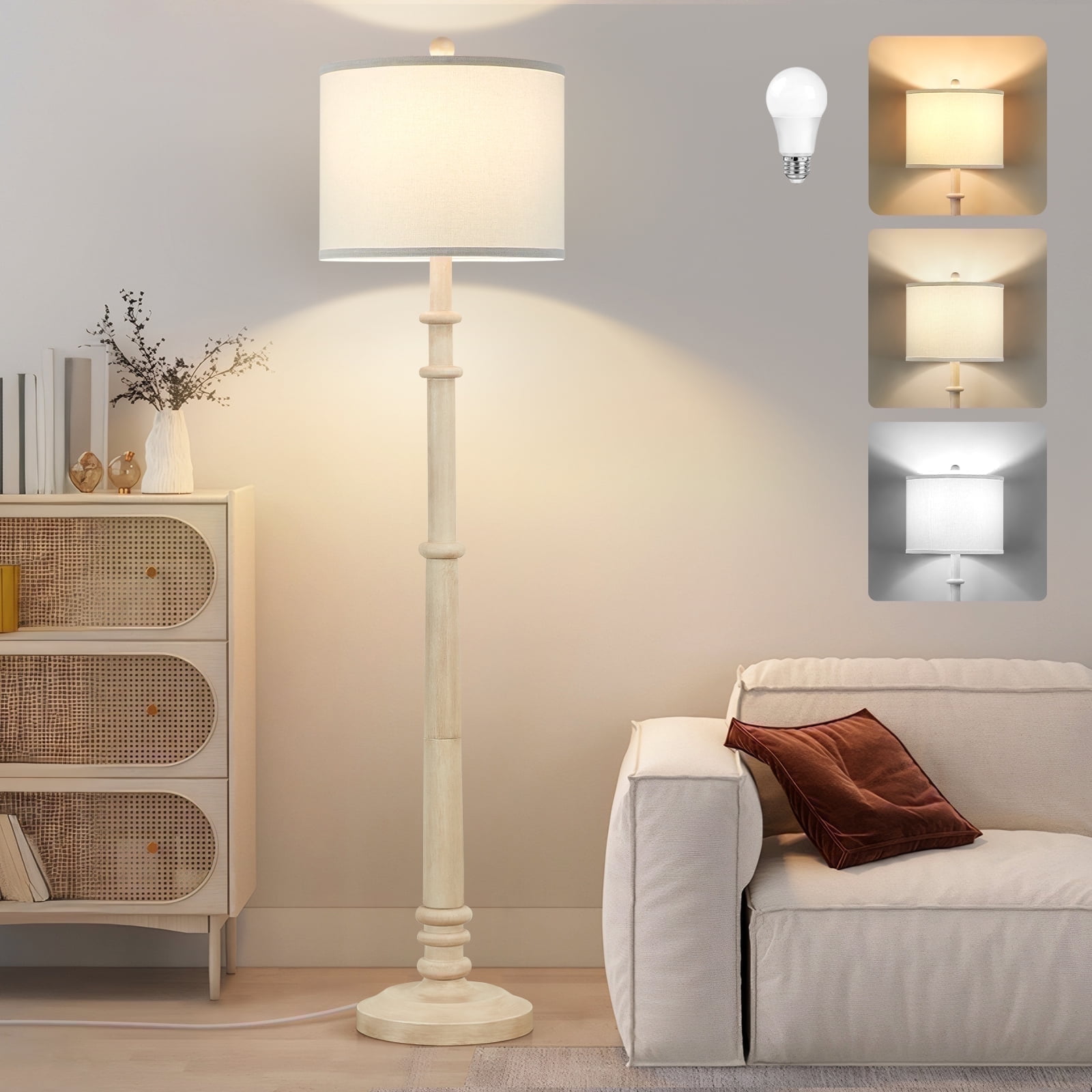 Click here for Natyswan Floor Lamps For Living Room 3-Way Dimmabl... prices