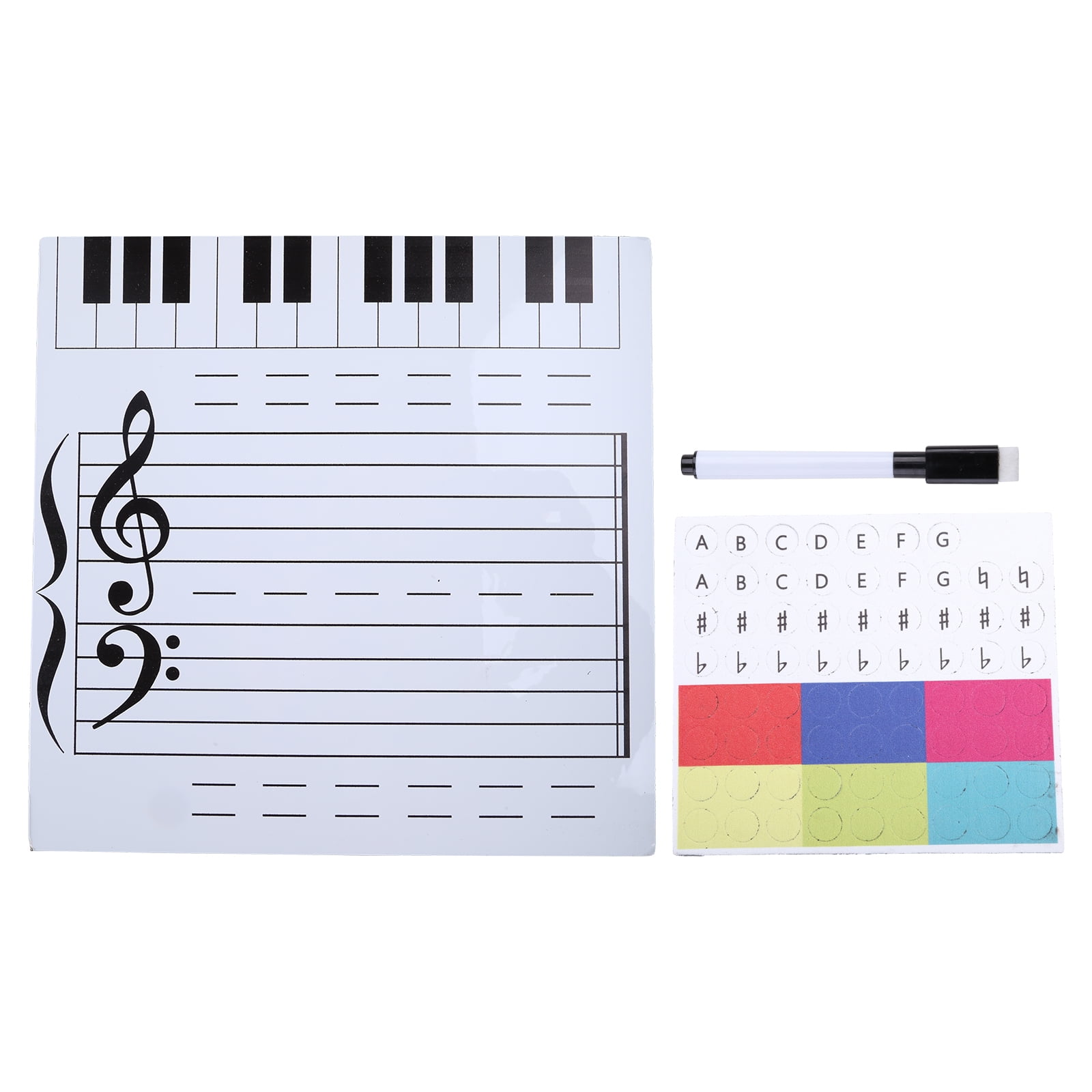 OOKWE Erasable Music Notes White Board Drawing Toy Activity Center ...