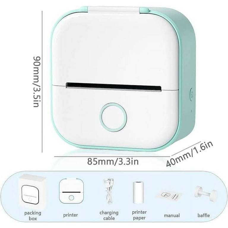 Inkless Pocket Printer Willstar Mini Pocket Printer Bluetooth Wireless
