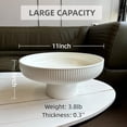 Ceramic Fruit Bowl 11” Large Decorative Pedestal Bowl for Kitchen ...